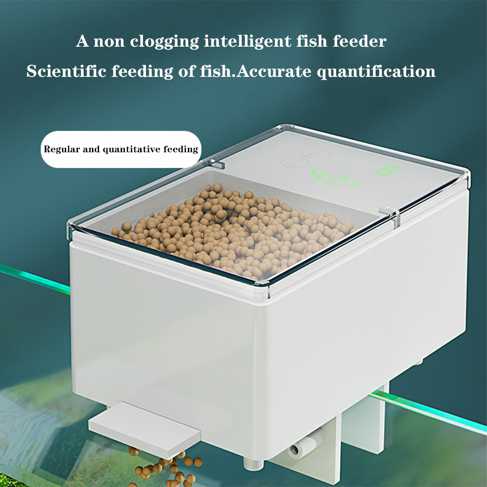Aquarium Automatic Fish Feeder, Digital Auto Fish Turtle Feeder with ...