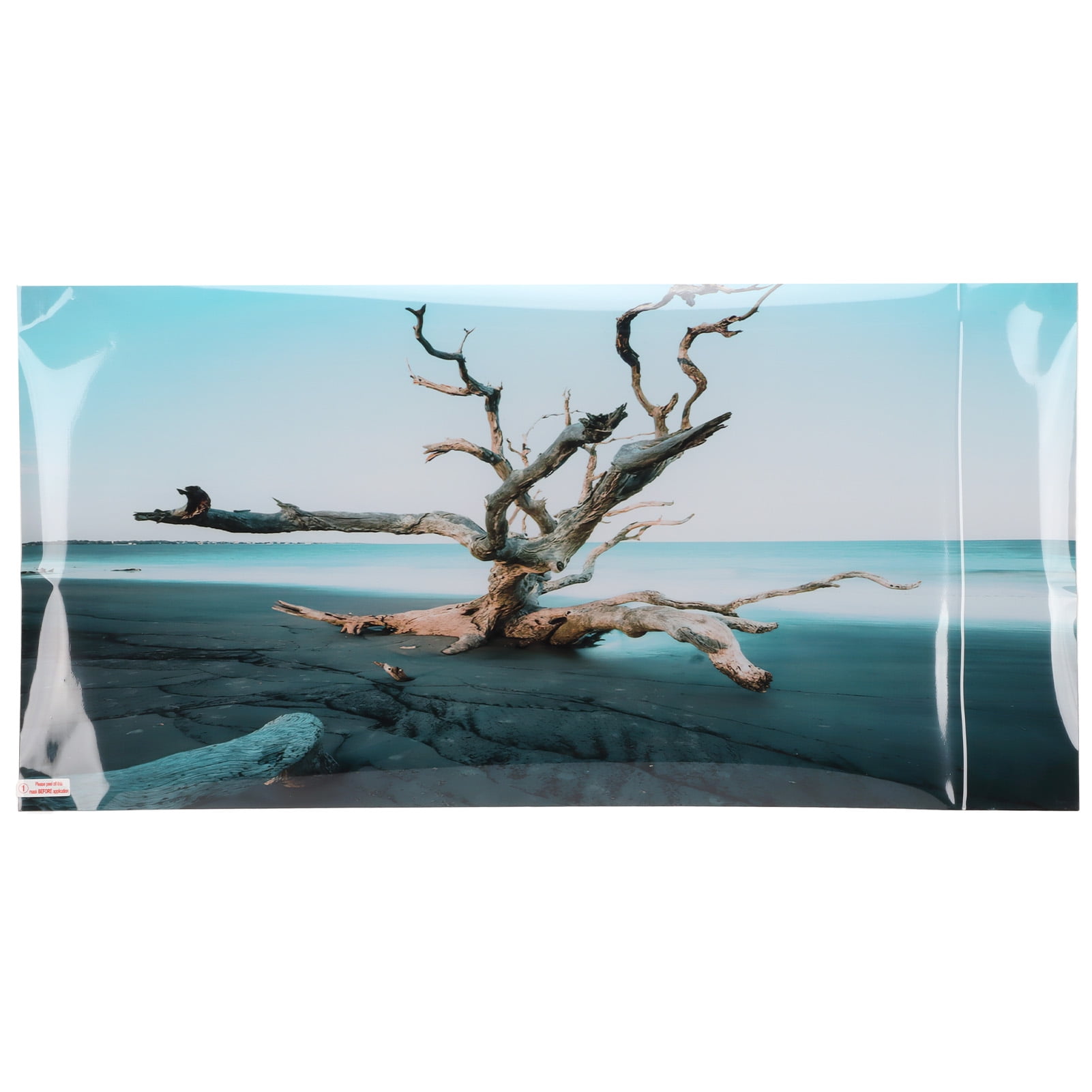 Aquarium Background Decor, 3D Withered Tree PVC Self Adhesive Fish Tank ...