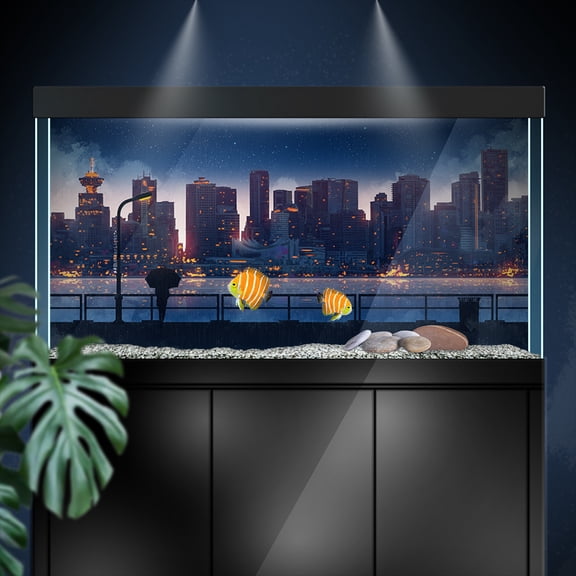 48X20IN Stone Aquarium Background, Rock Fish Tank Background, Natural ...