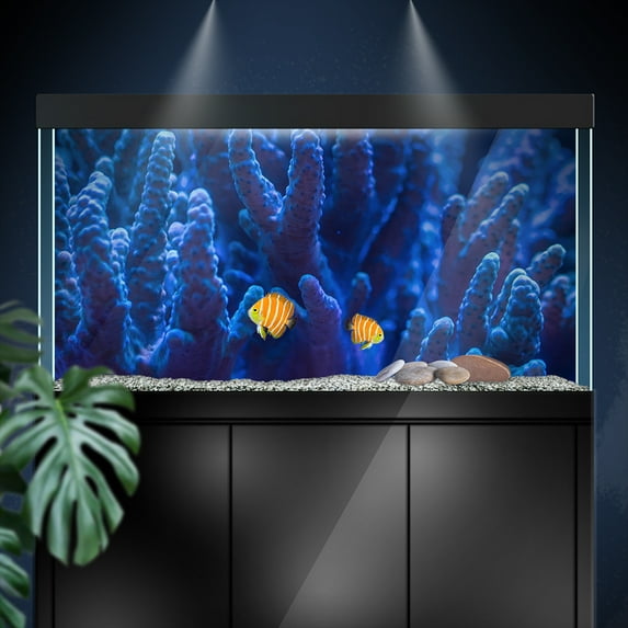 Aquarium Background Stickers - Coral Blue Ocean - for 5-60 Gallon Fish ...