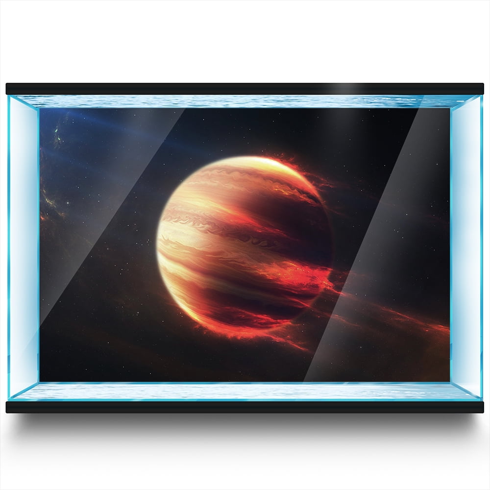 Aquarium Background Stickers - Jupiter Universe Planet - Fish Tank ...