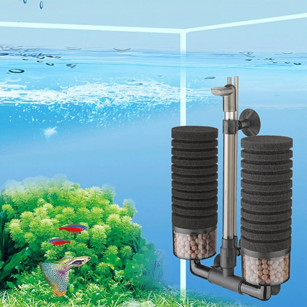 Aquarium Biochemical Sponge Filter,Fish Tank Filter Wall-Mounted ...