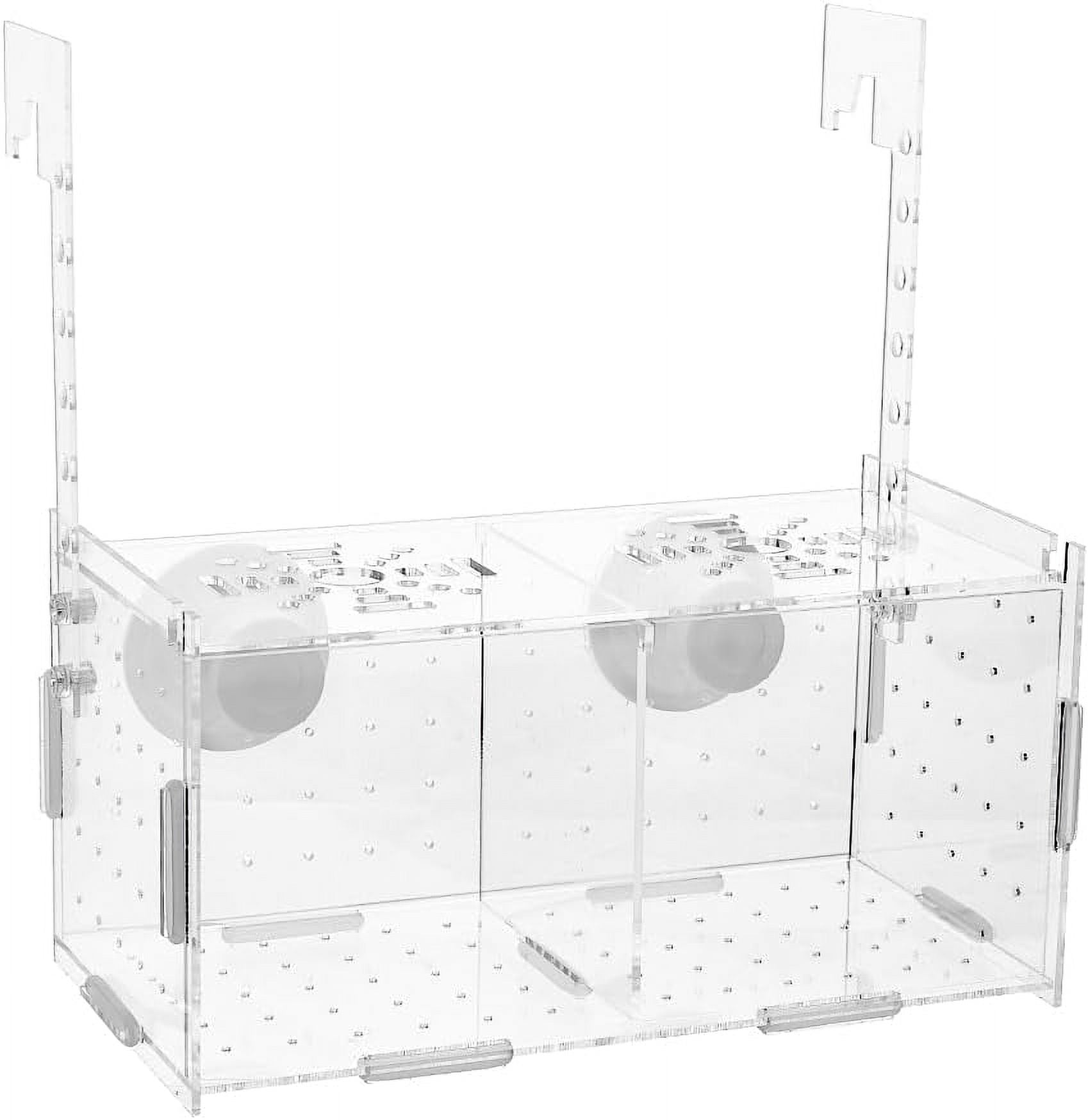 Aquarium Breeding Isolation Box Acrylic Fish Breeding Box Transparent ...