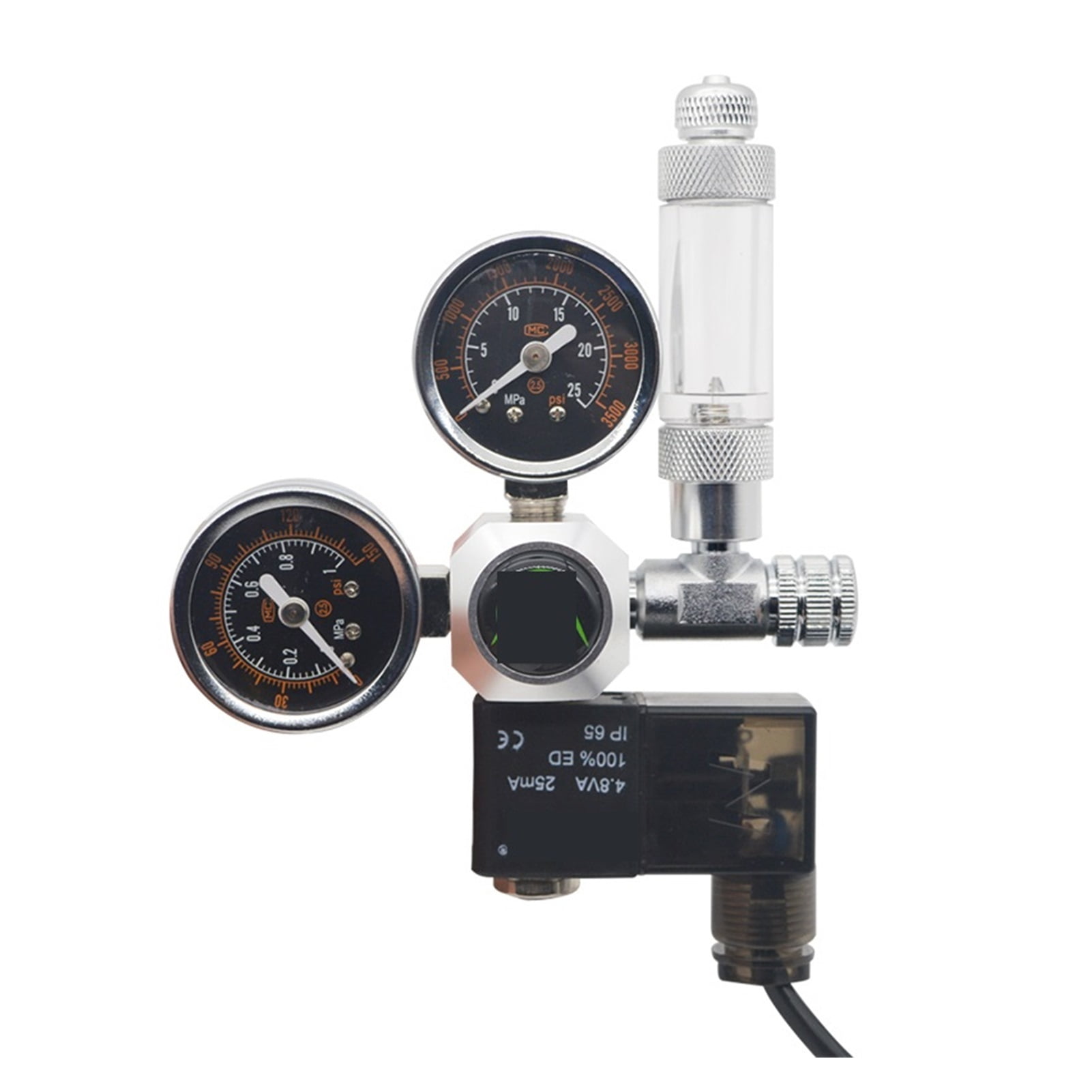 Aquarium CO2 Regulator Magnetic Solenoid Check Valve Fish Tank Plants Accessories DIY CO2 ...