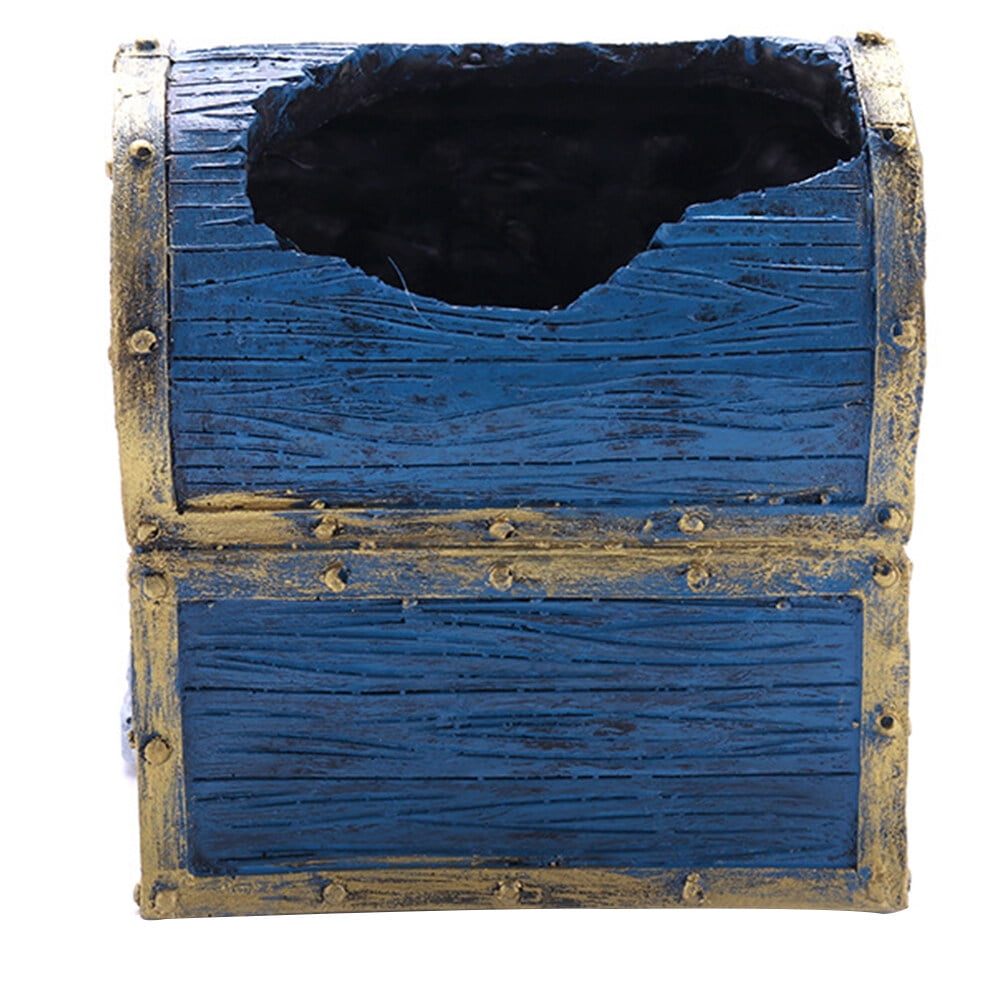 Aquarium Chest Fish Tank Decor Ornament Squidward Decorations ...