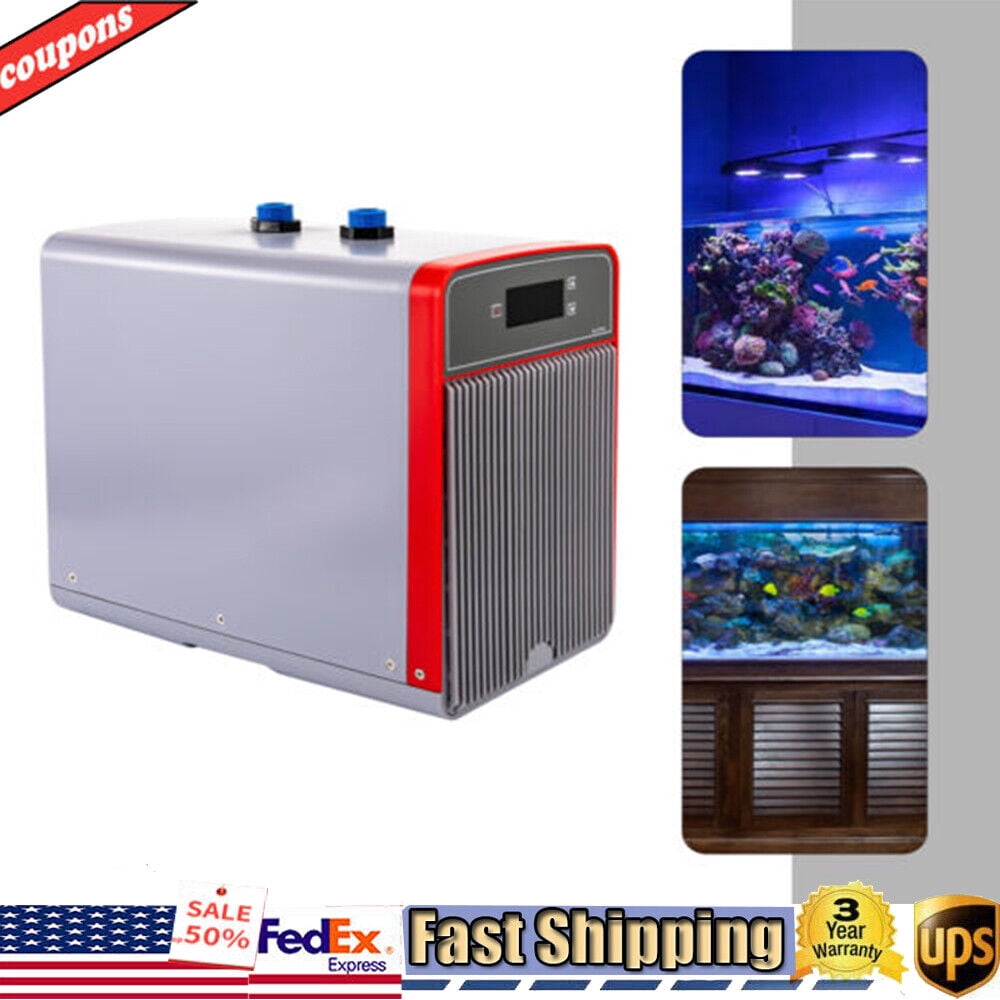 Aquarium Chiller 160L Hydroponic Water Chiller 1/10 HP 49 Gal Fish Tank ...