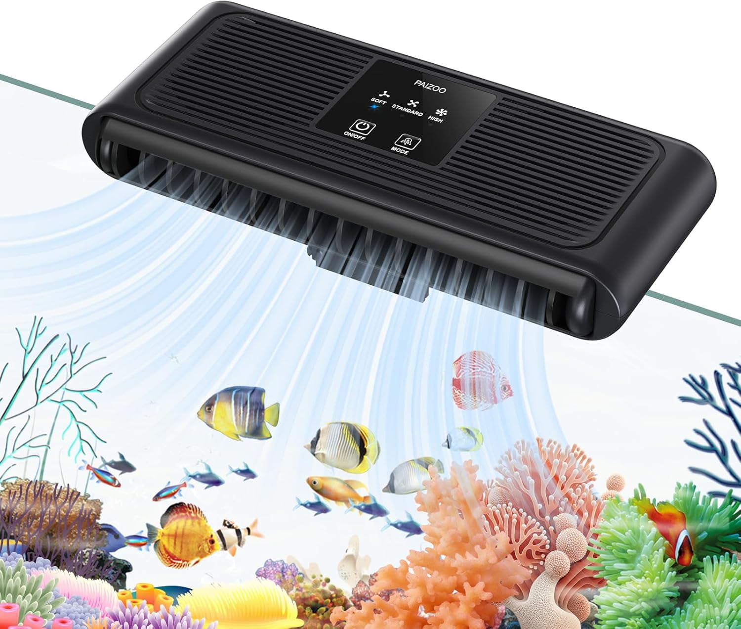 Aquarium Chiller Fan, Fish Tank Cooling Fans Aquarium Cooler with 3 ...