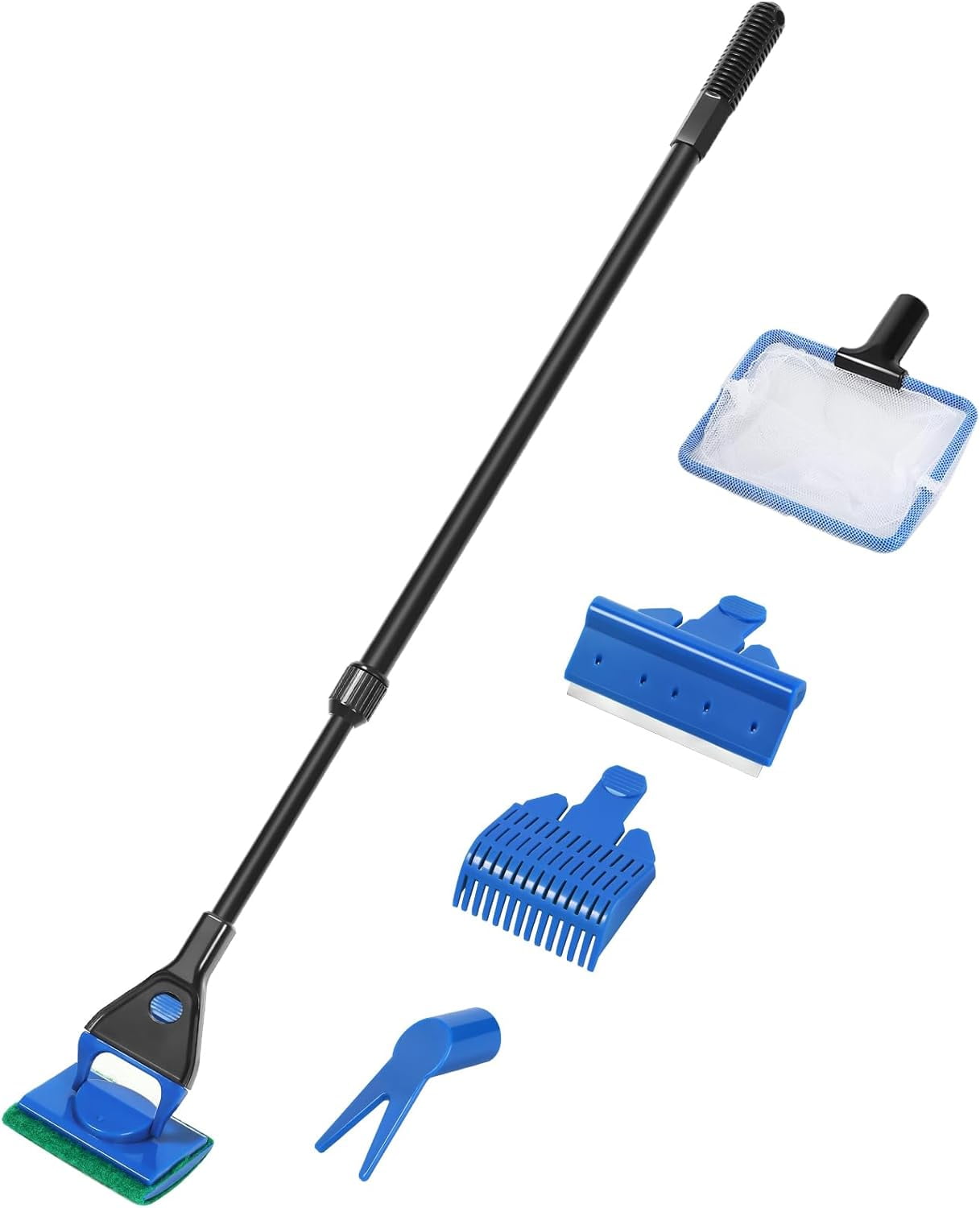 Aquarium Cleaning Tools, Fish Tank Cleaner Kit with Adjustable Long ...