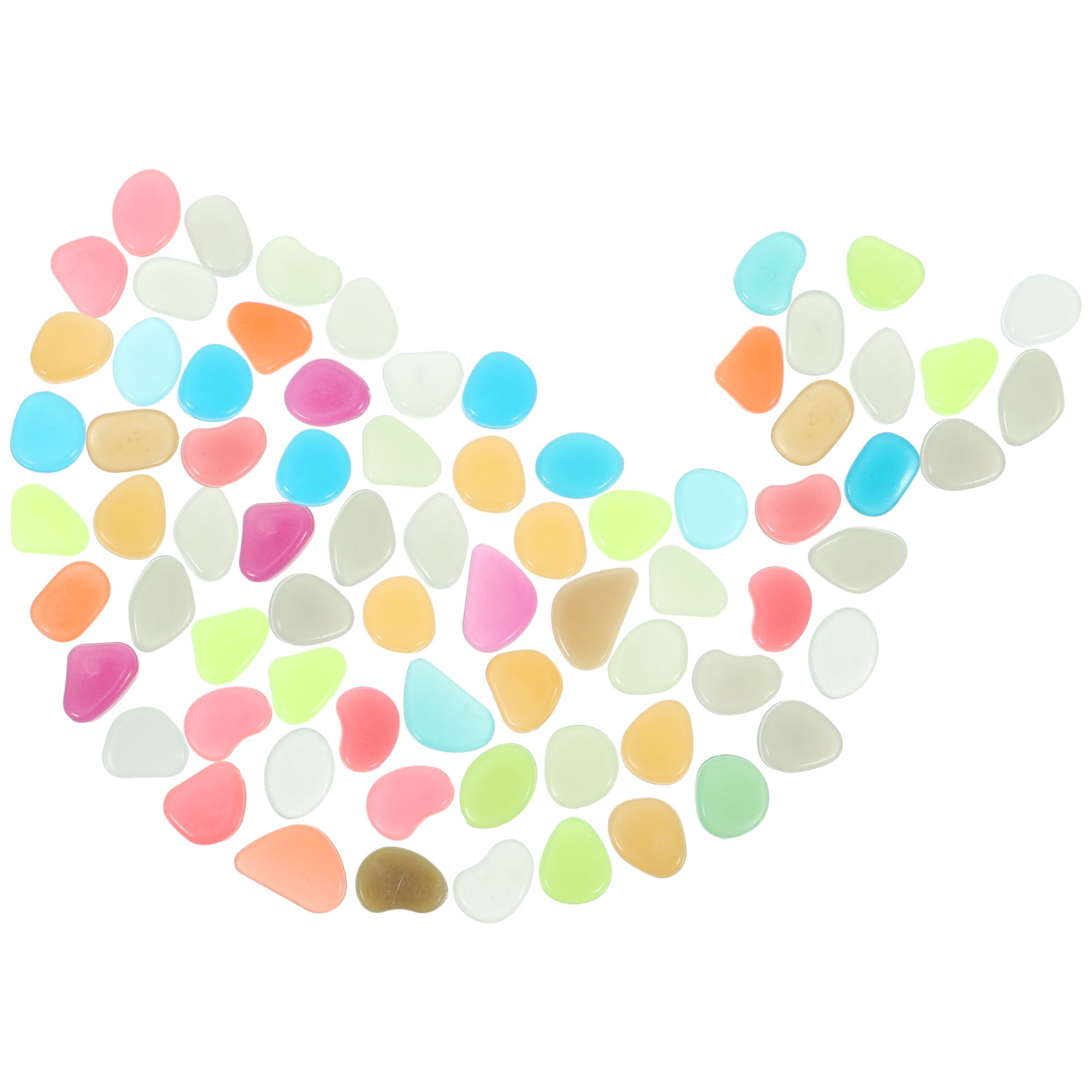 Aquarium Colorful Fish Tank Luminous Stone Fluorescent Pebble Bottom ...