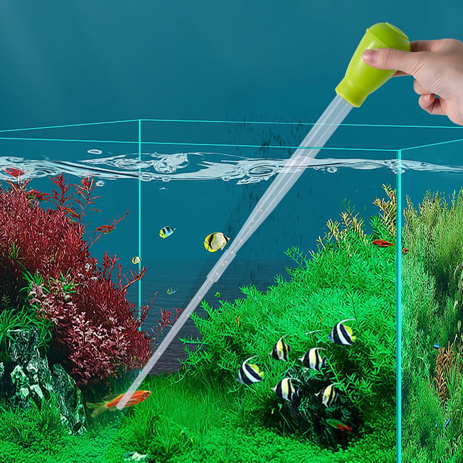 Aquarium Coral Feeder Waste Cleaner Pipette Suction Dropper Tool ...