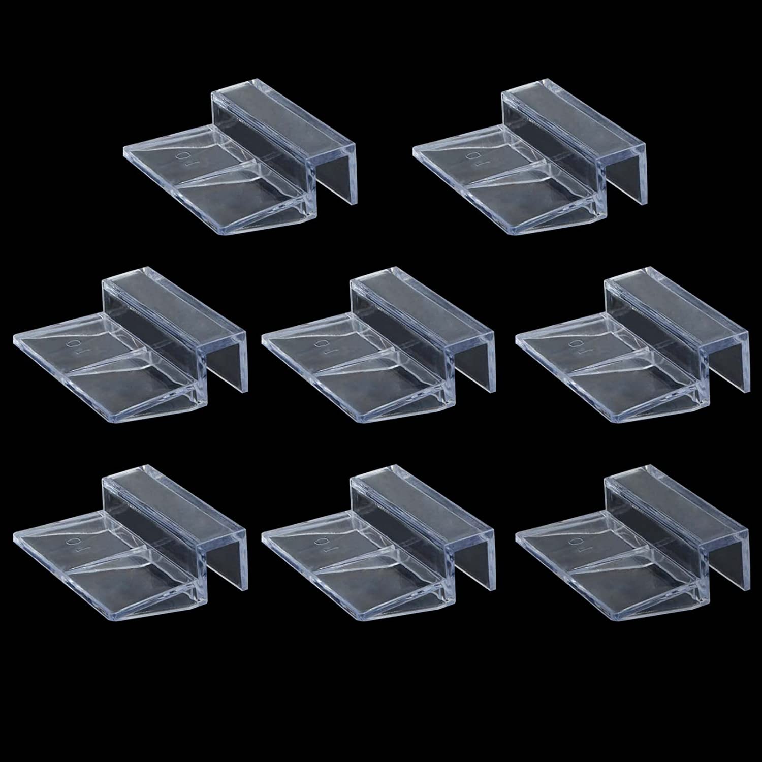 Aquarium Cover Clip,Clear Fish Tank Glass Cover Clip Support Holder ...