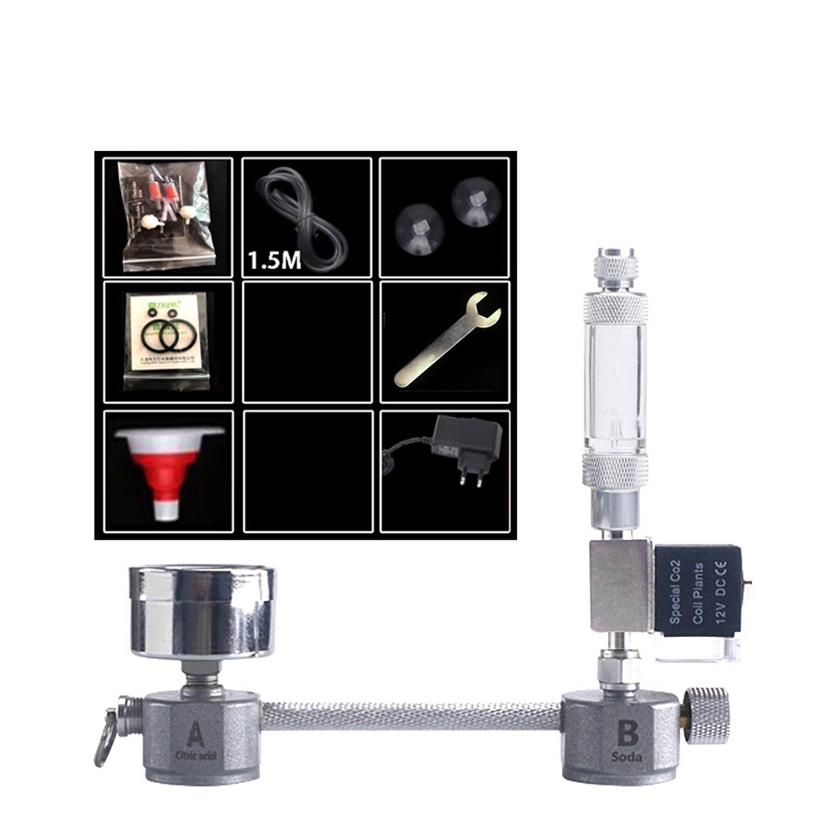 Aquarium DIY CO2 Generator System Kit CO2 Generator Bubble Counter ...