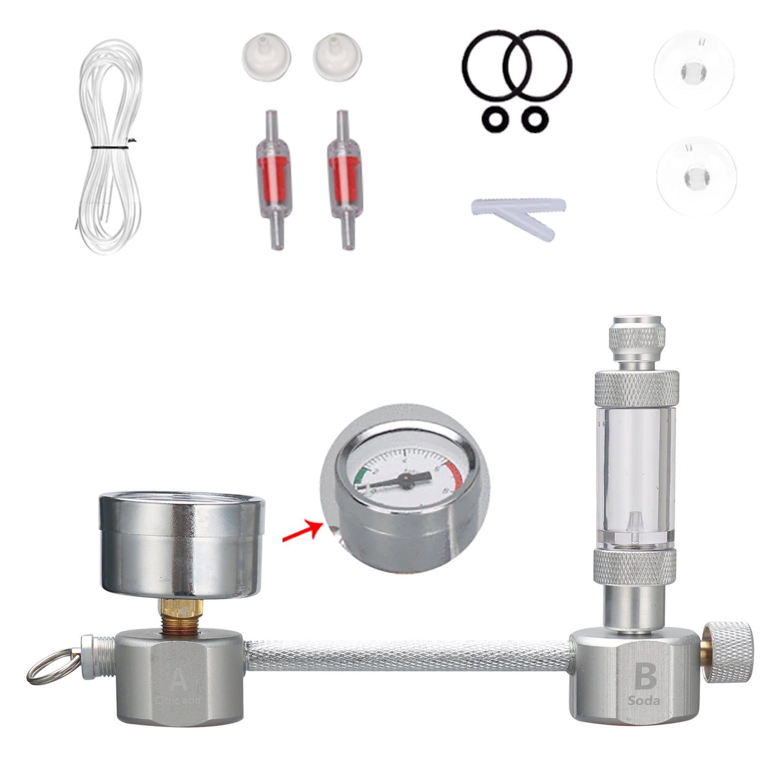 Aquarium DIY CO2 Generator System Kit CO2 Generator System with Bubble ...