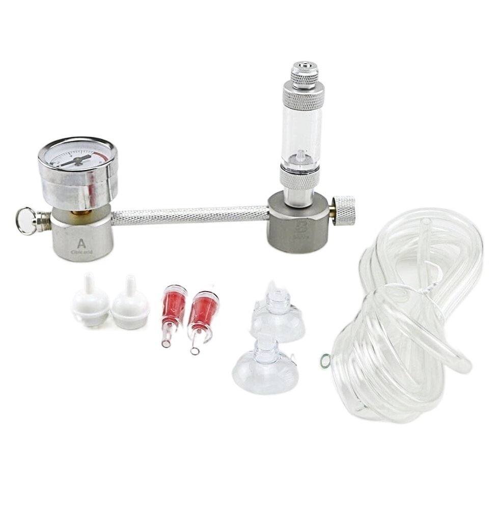 Aquarium DIY CO2 Generator System Kit With Pressure Air Flow Adjustment ...