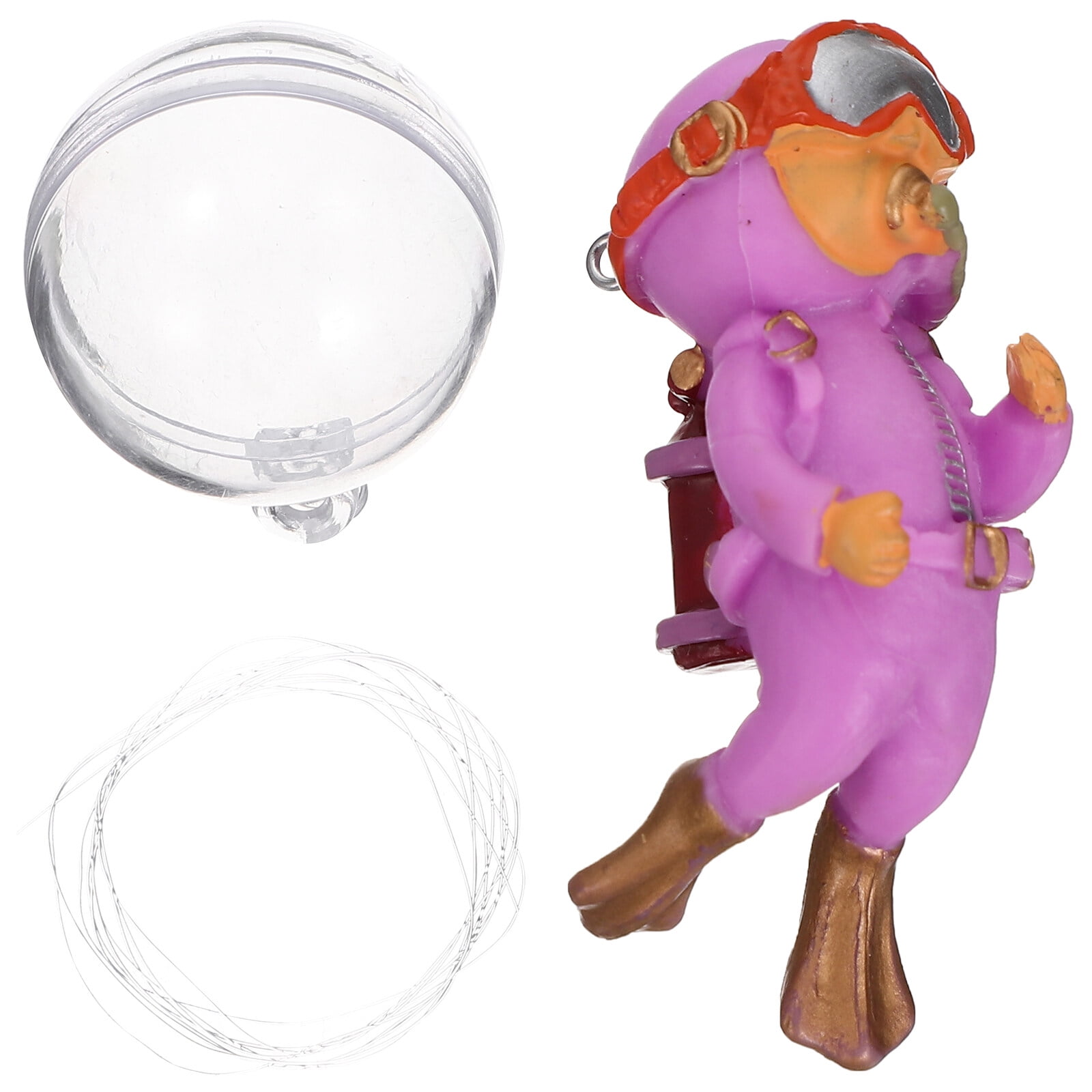 Aquarium Decoration Aquarium Floating Diver Fish Tank Diver Decoration ...