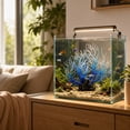Aquarium Decoration, Artificial Sea Branch with Base for Saltwater Tank ...
