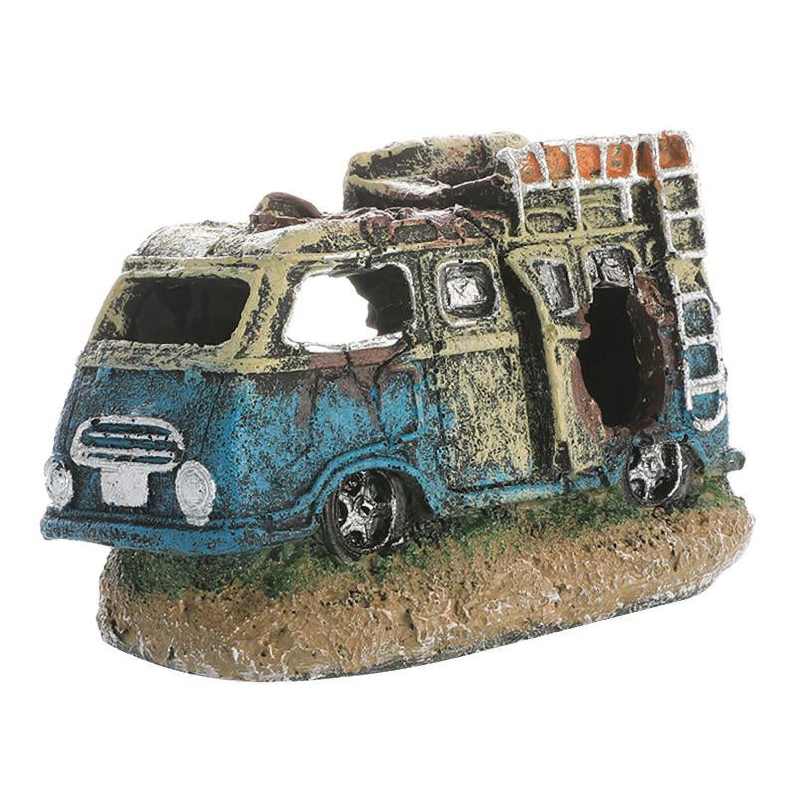 Aquarium Decoration Resin Broken Vehicle Wreck Car Fish Tank Ornament ...