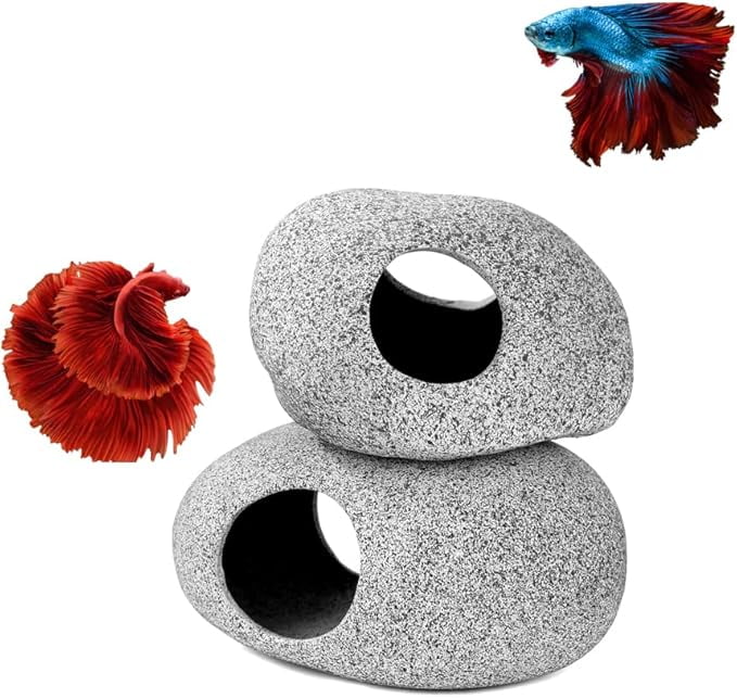 Aquarium Decoration Rock Caves, Hideaway for Shrimp Cichlid Hiding ...