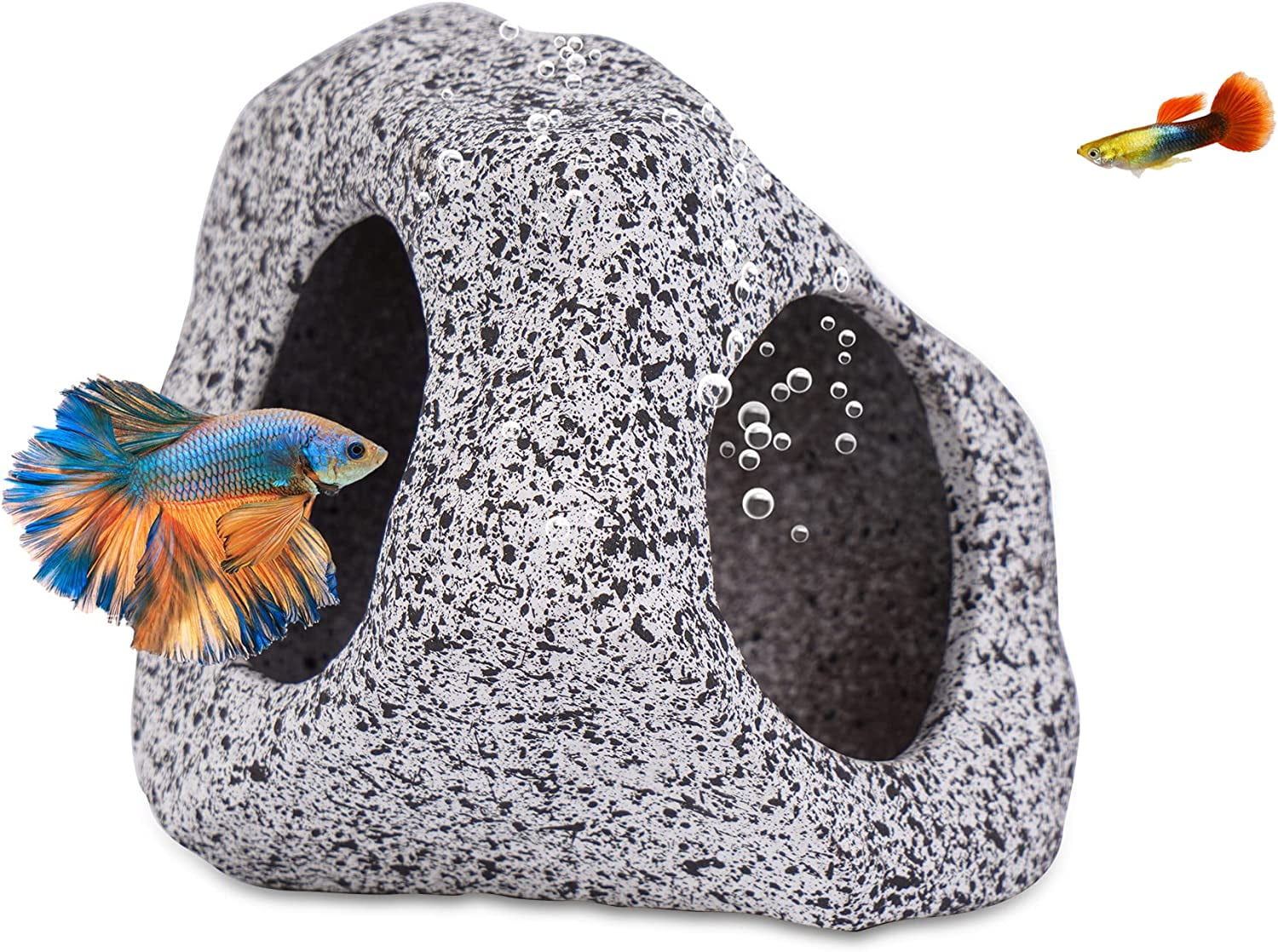 Aquarium Decorations Cave Fish Tank Accessories Rock Decor for Shrimp ...