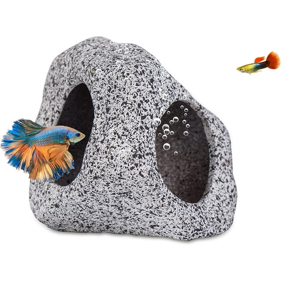 Aquarium Decorations Cave Fish Tank Accessories Rock Decor for Shrimp ...