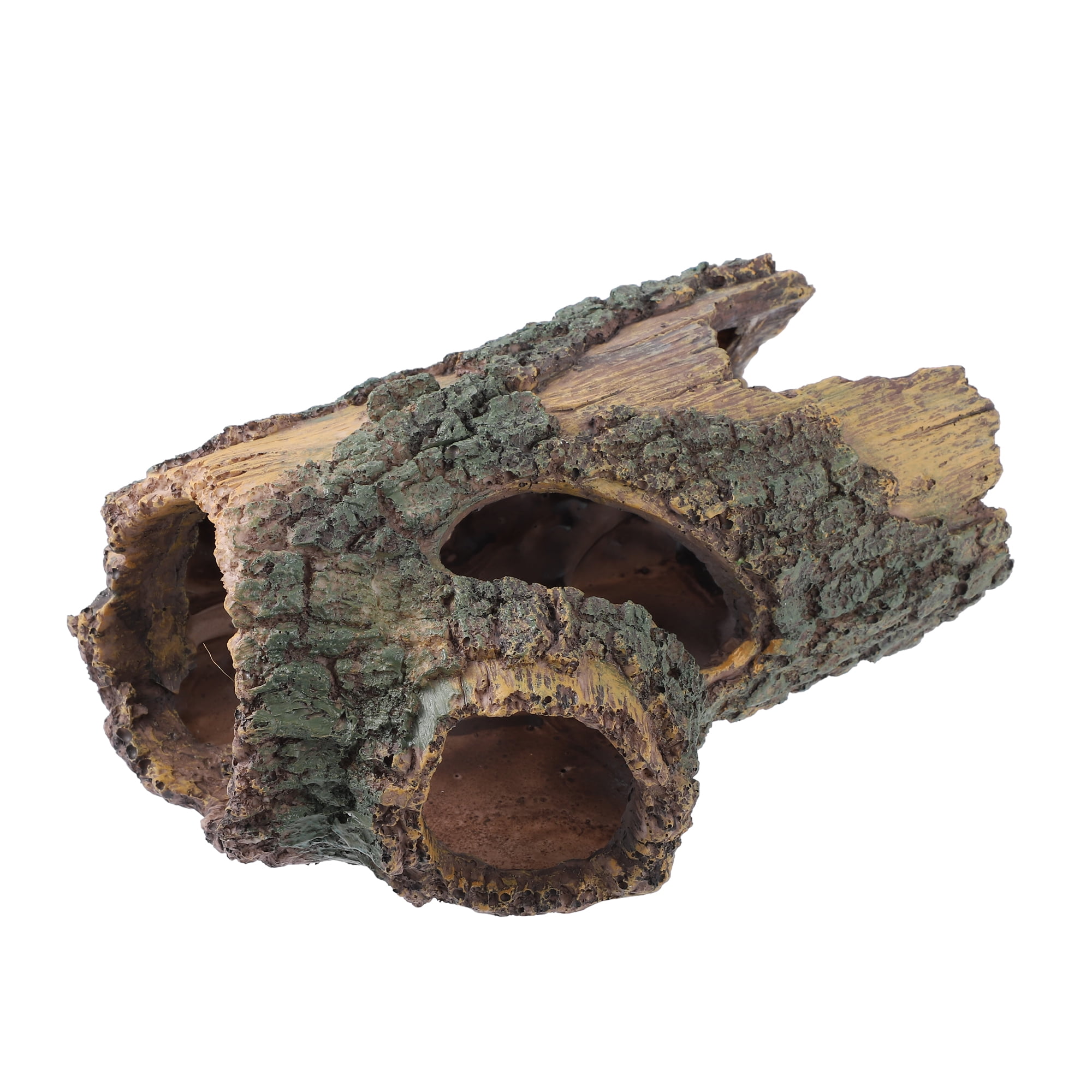 Aquarium Decorations Hollow Tree Trunk Ornament Resin Fish Accessories ...