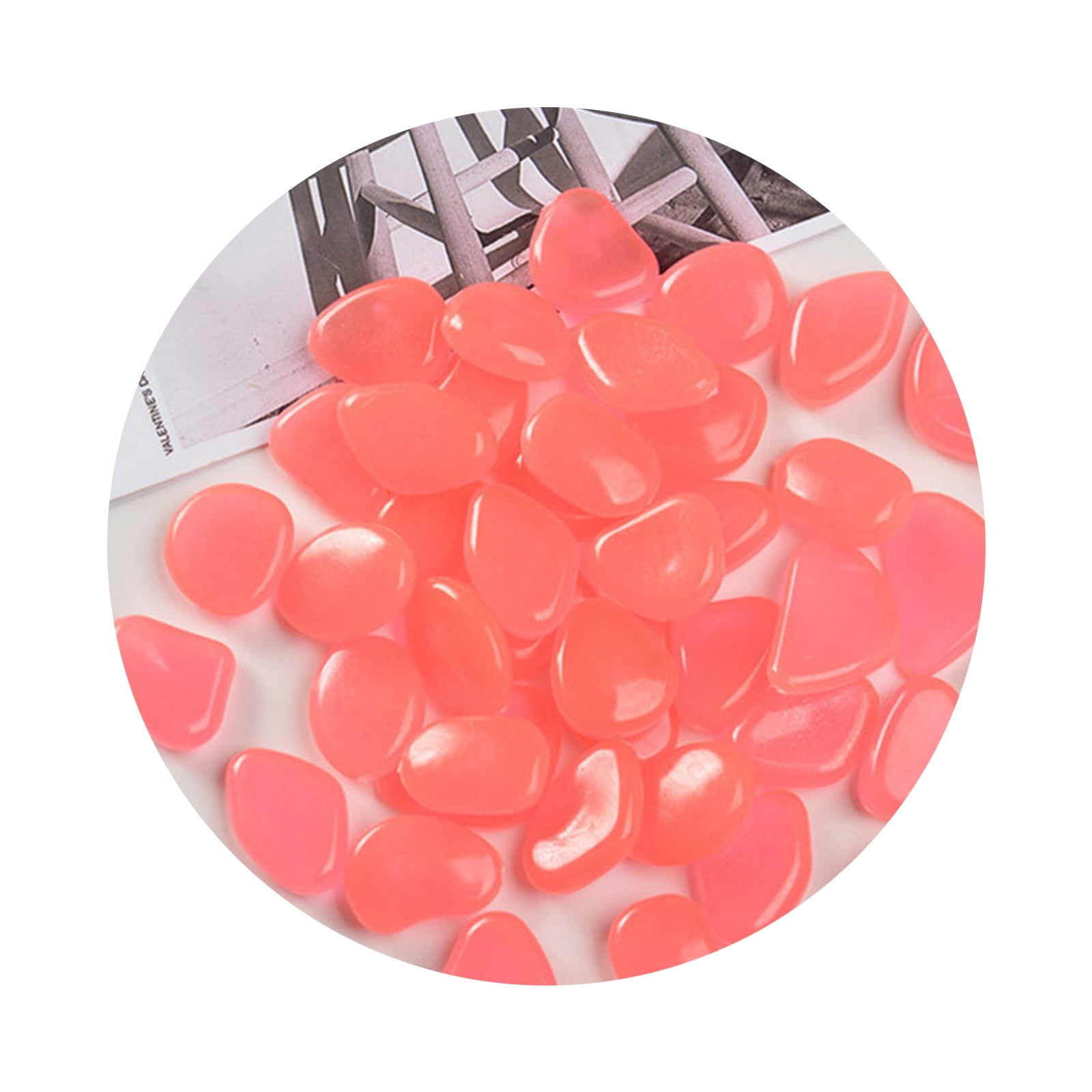 Aquarium-Decorative Pebbles Fluorescent-Rocks Fishtank Underwater ...