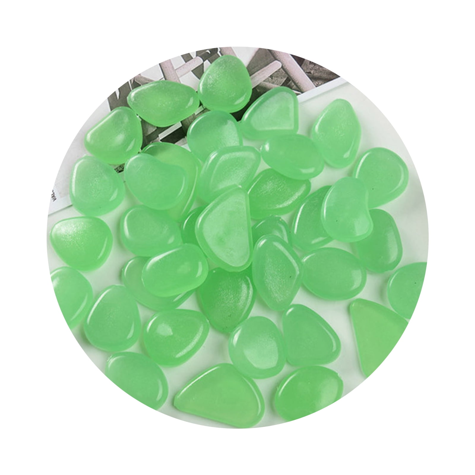 Aquarium-Decorative Pebbles Fluorescent-Rocks Fishtank Underwater ...