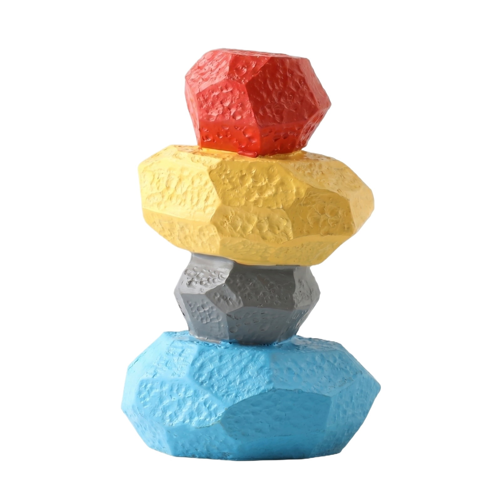 Aquarium Decorative Rock Stack Fish Tank Ornament Simulated Colorful ...