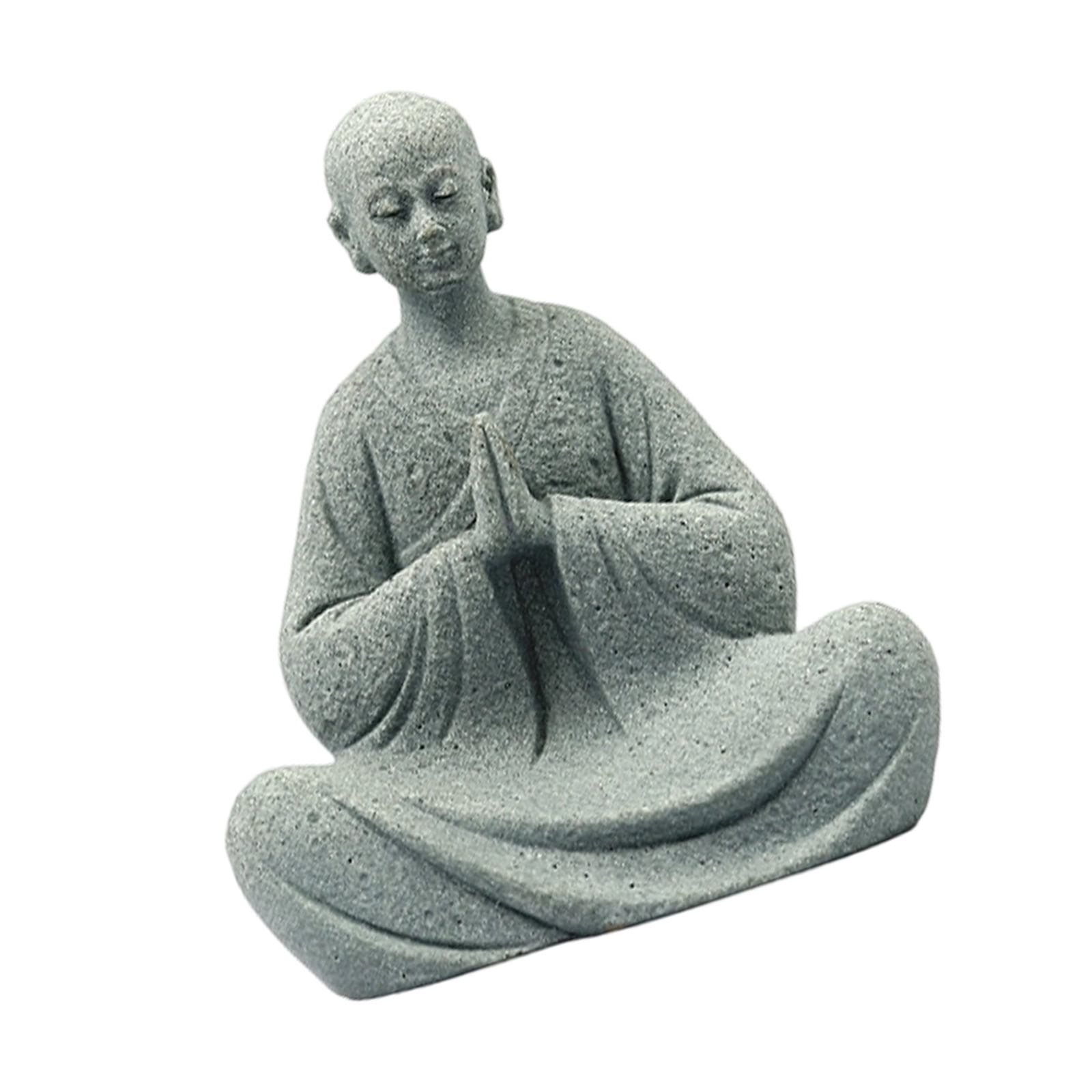 Aquarium Decors Ornament Fish Tanks Decoration Resin Monk Figurines ...