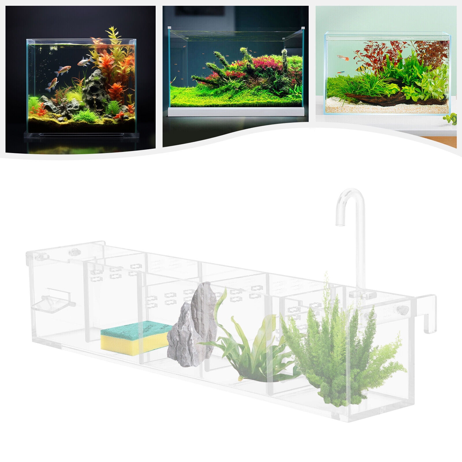 Aquarium External Filter Trickle Drop Upper Multi-functional Fish Tank ...