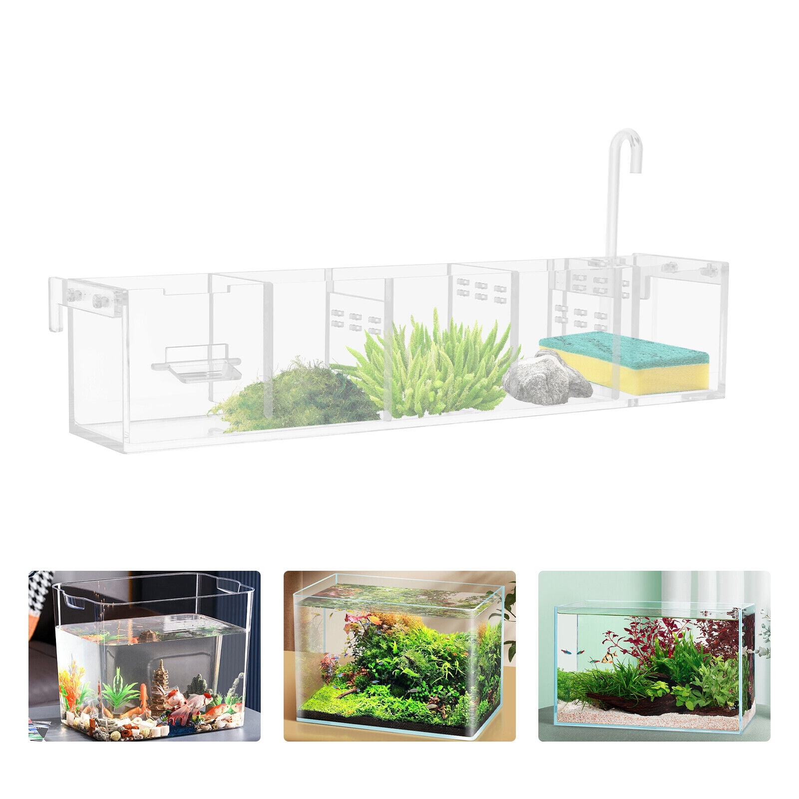 Aquarium External Filter Trickle Upper Multi-functional Fish Tank Water ...