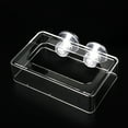 Aquarium Feeding Ring Floating Rectangle Circle Food Feeder Clear ...