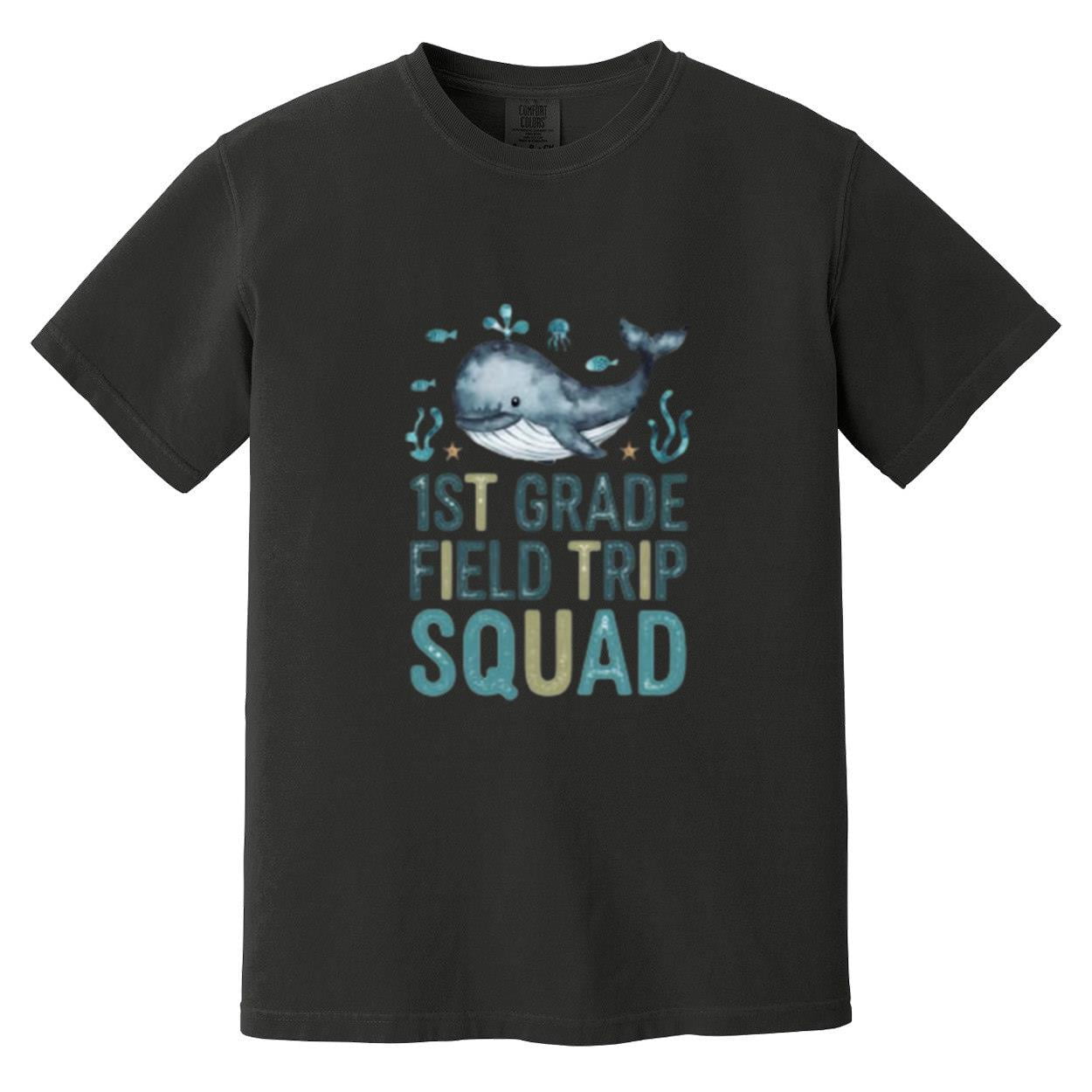 Aquarium Field Trip Squad Matching Teacher Student Comfort Color T-Shirt, Unisex, up to size 4XL ...