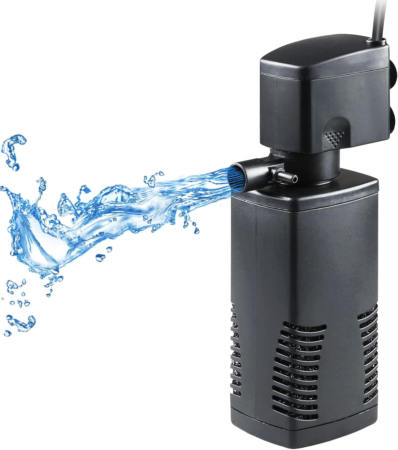 Aquarium Filter for 40-150 Gal. Tank Crystal 300GPH Biochemical ...