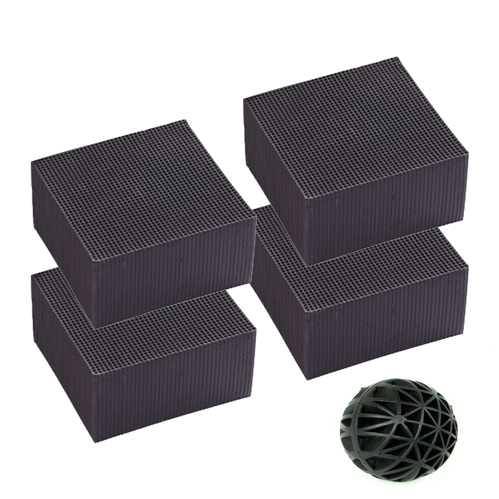 Aquarium Filter Media Activated Carbon Cubes Fish Tank Purifier Water ...