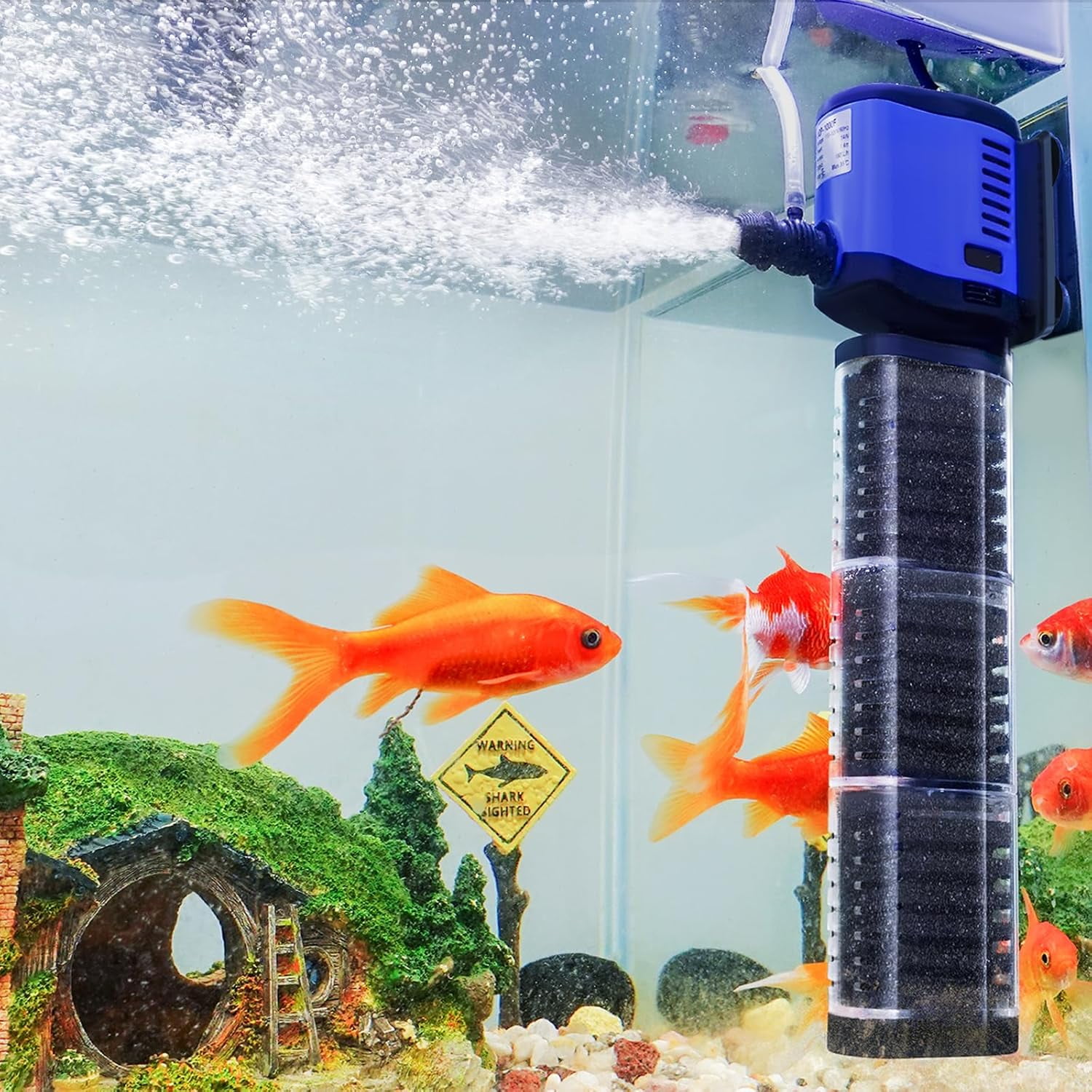 Aquarium Filter Pond Pump 660GPH for 75-300 Gallon Fish Tank, 8ft. High ...