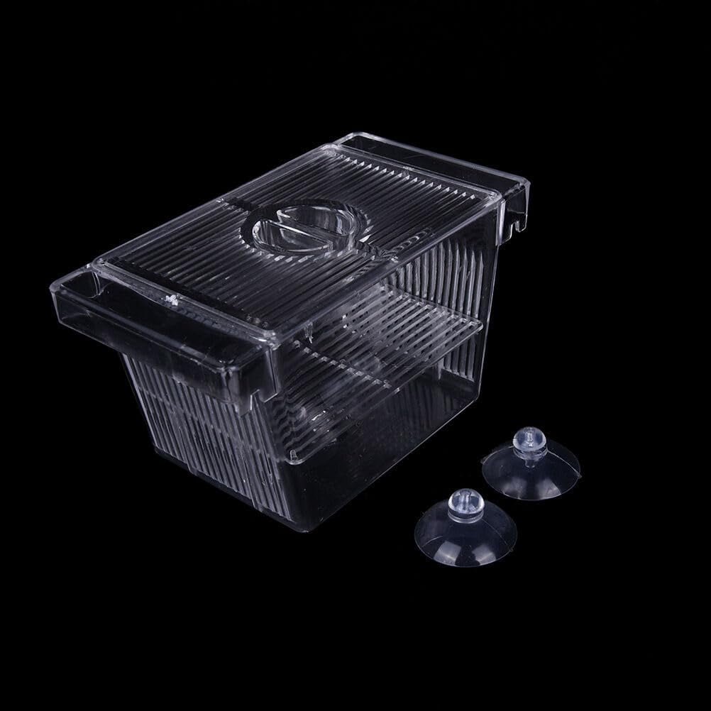 Aquarium Fish Breeding Box Acrylic Hatchery Incubator Tank with Suction ...