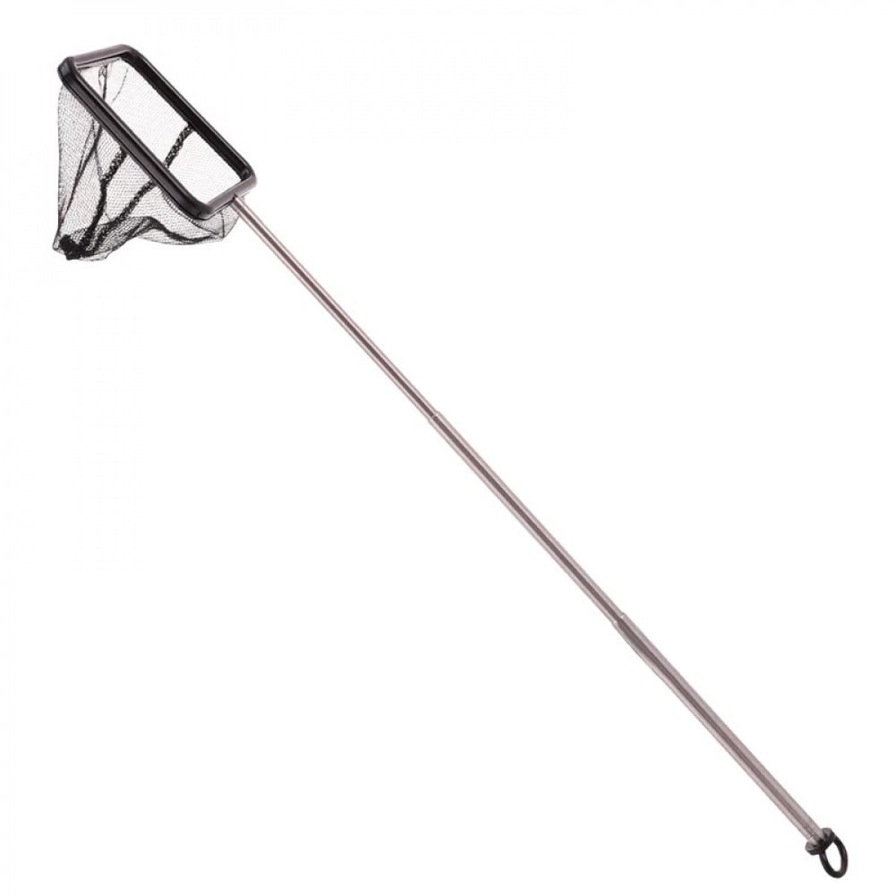 Aquarium Fish Net Tank Stainless Steel Telescopic Handle Fish Mesh Long ...