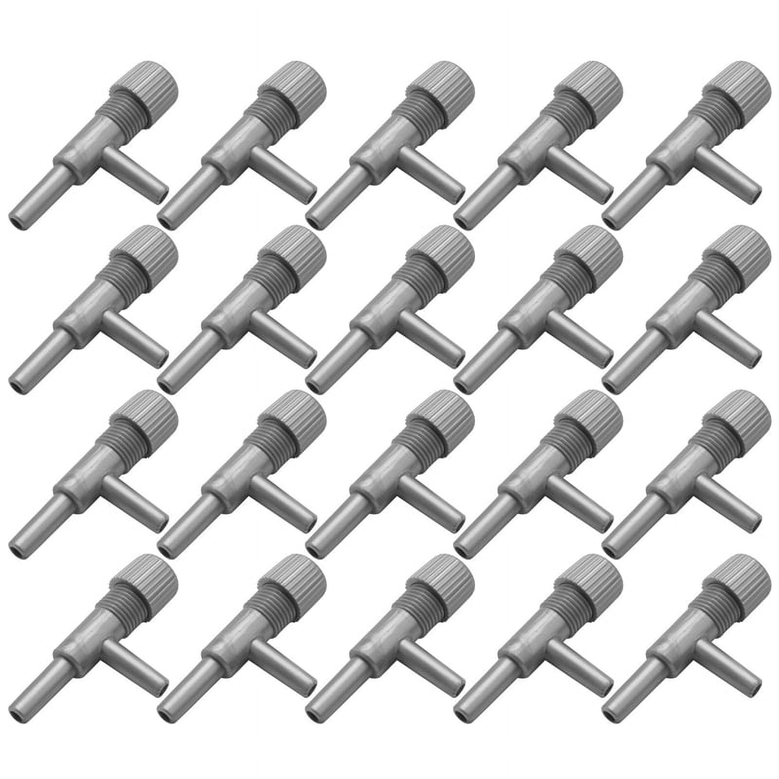 Aquarium Fish Oxygen Air Line Tubing Flow Control Valve 20 Pcs Gray ...