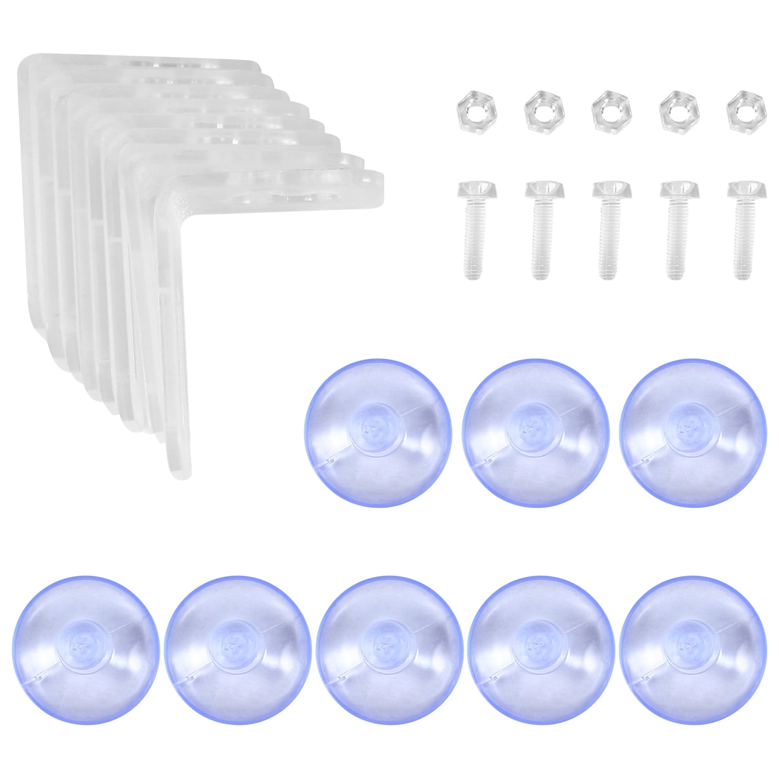 Aquarium Fish Tank Divider Tray with Suction Cups Transparent Acrylic ...