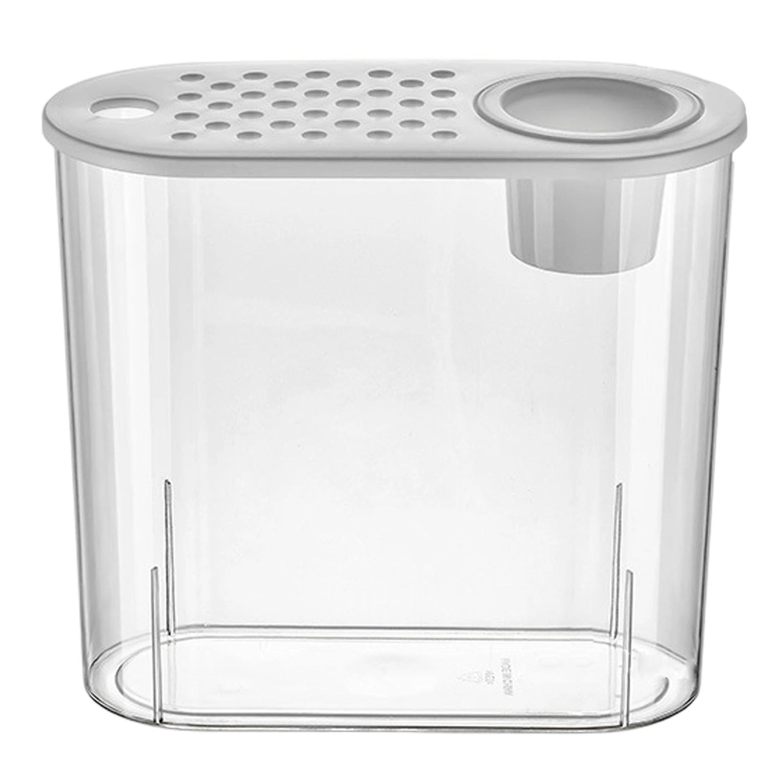 Aquarium Fish Tank Kit with Lid, Plastic Desktop Decorative Tank with ...