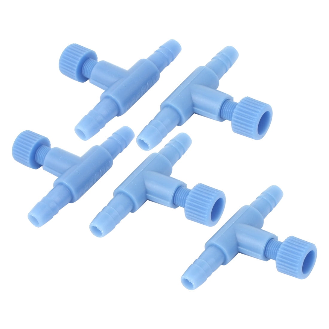 Aquarium Fish Tank Plastic 2 Way Aeration Air Flow Control Valve Blue ...