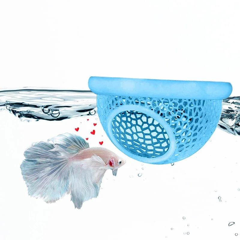 Aquarium Floating Cave Fish Shrimp Hideout Shelter 3-in-1 Hammock ...