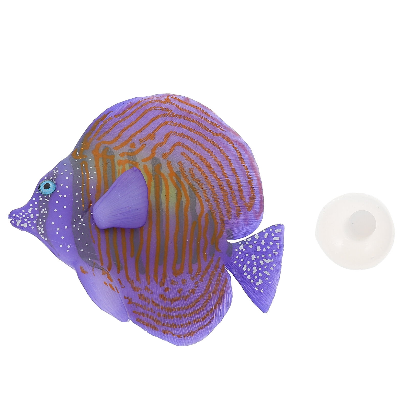 WASHWEPE Aquarium Fish Ornament Plastic 1Pcs 3.73X3.54X1.38in For Home ...