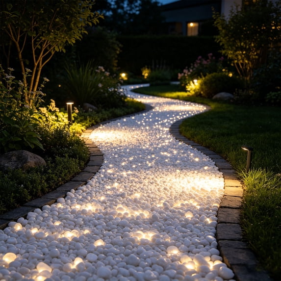 Aquarium Glowing Stones 200 Pieces White Luminous Rocks for Fish Tank ...