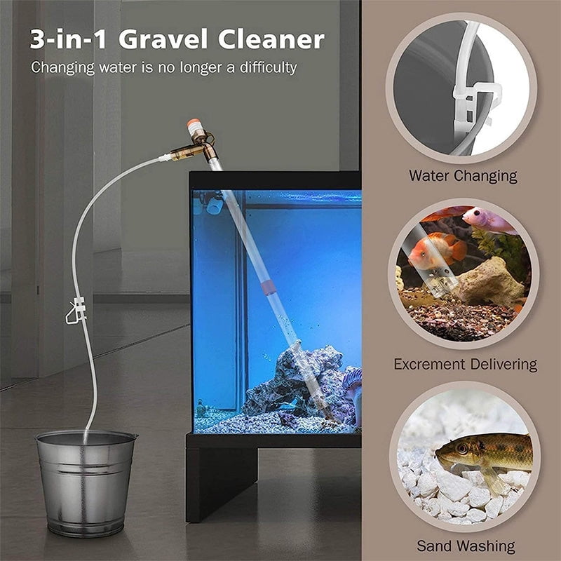 Aquarium Gravel Cleaner Kit Water Changing, Aquarium Gravel Vacuum ...