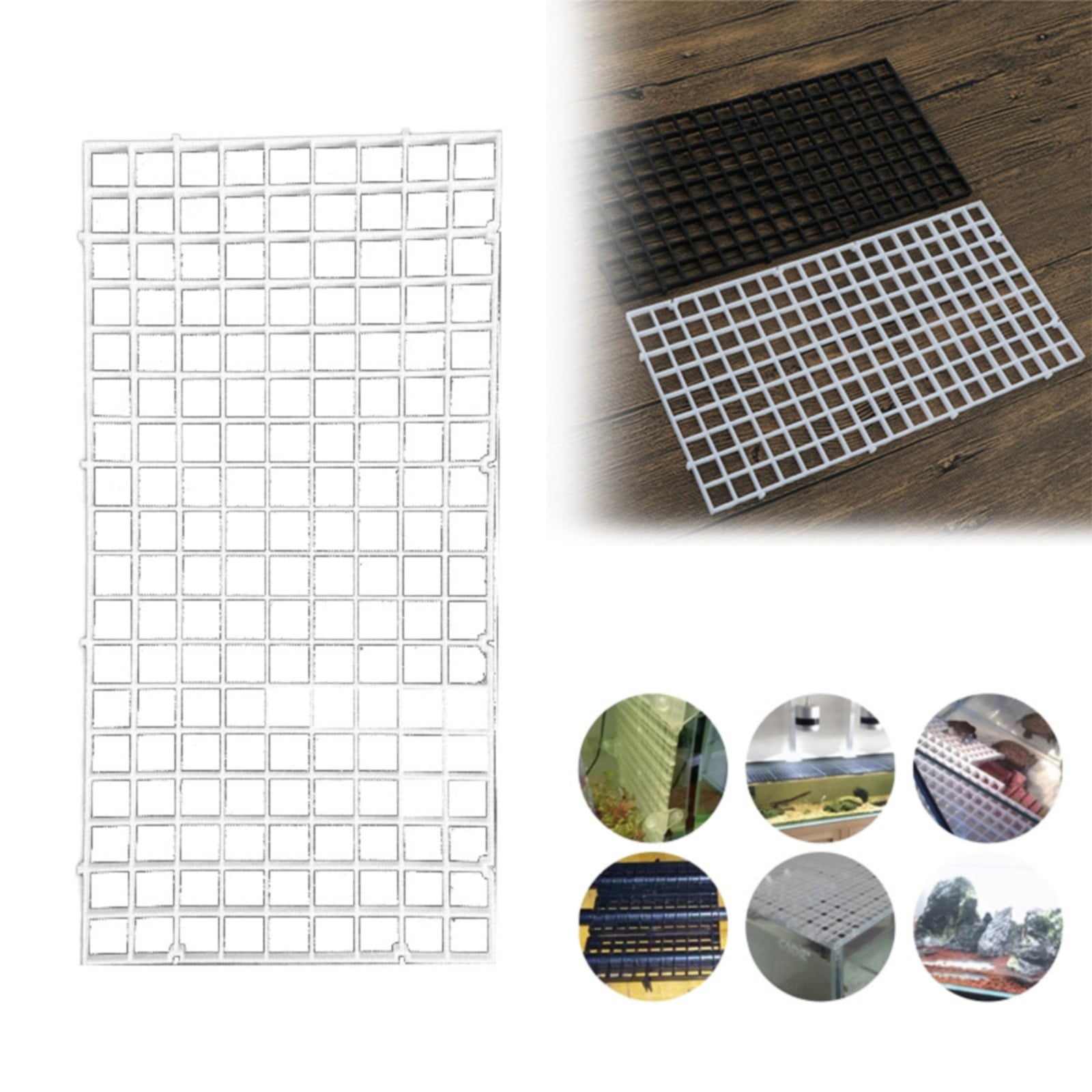 Aquarium Grid Partition Tray Egg Box Aquarium Fish Tank Filter Bottom ...