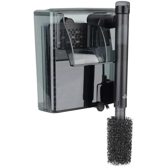 Aquarium HOB Filter 105 GPH for 10-20 Gallon Fish Tank Power Filter ...