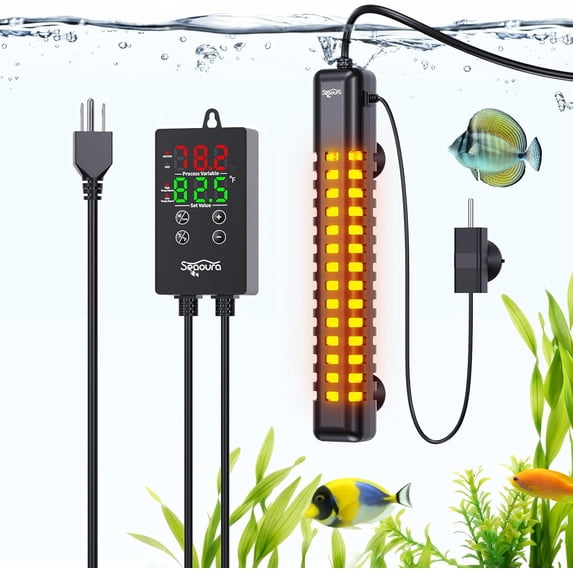 Aquarium Heater, 300W Fish Tank Heater for 50-60 Gallon, Submersible ...