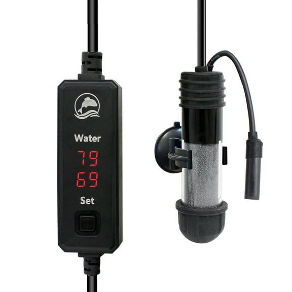 Mini Fish Tank Submersible Heater 50W for 5-10 Gallons Small Betta ...